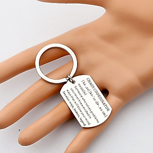 Chaos Coordinator Keychain Wedding Planner Thank You Gift Gift for Mom Wife Teacher Daycare (CHAOS COORDINATOR)