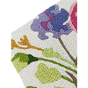 Jellybean Modern Indoor / Outdoor Mat Home Comfort Rugs 20" X 30" Rectangle Happy Flowers