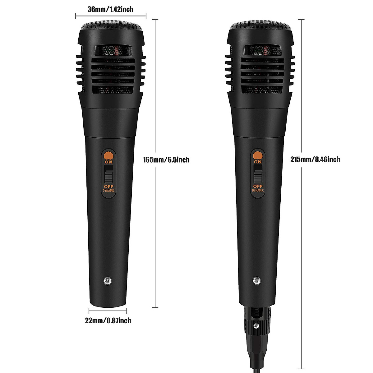 Fashion Boutique store Wired Dynamic Cardioid Microphone,Karaoke Microphone,Wired Handheld Sing Microsoft with On and Off Switch for Karaoke Machine,Karaoke,Live Vocal