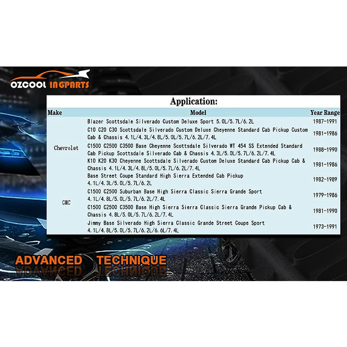 OzCoolingParts 3 Row Core Aluminum CC716AA Radiator + 2 x 12" Fan w/Shroud Kit Compatible with 1973-1991 79 80 81 Chevy C/K/R Series C10 C20 C30 K10 K20 K30 Pickup Trucks Suburban Blazer/GMC Jimmy