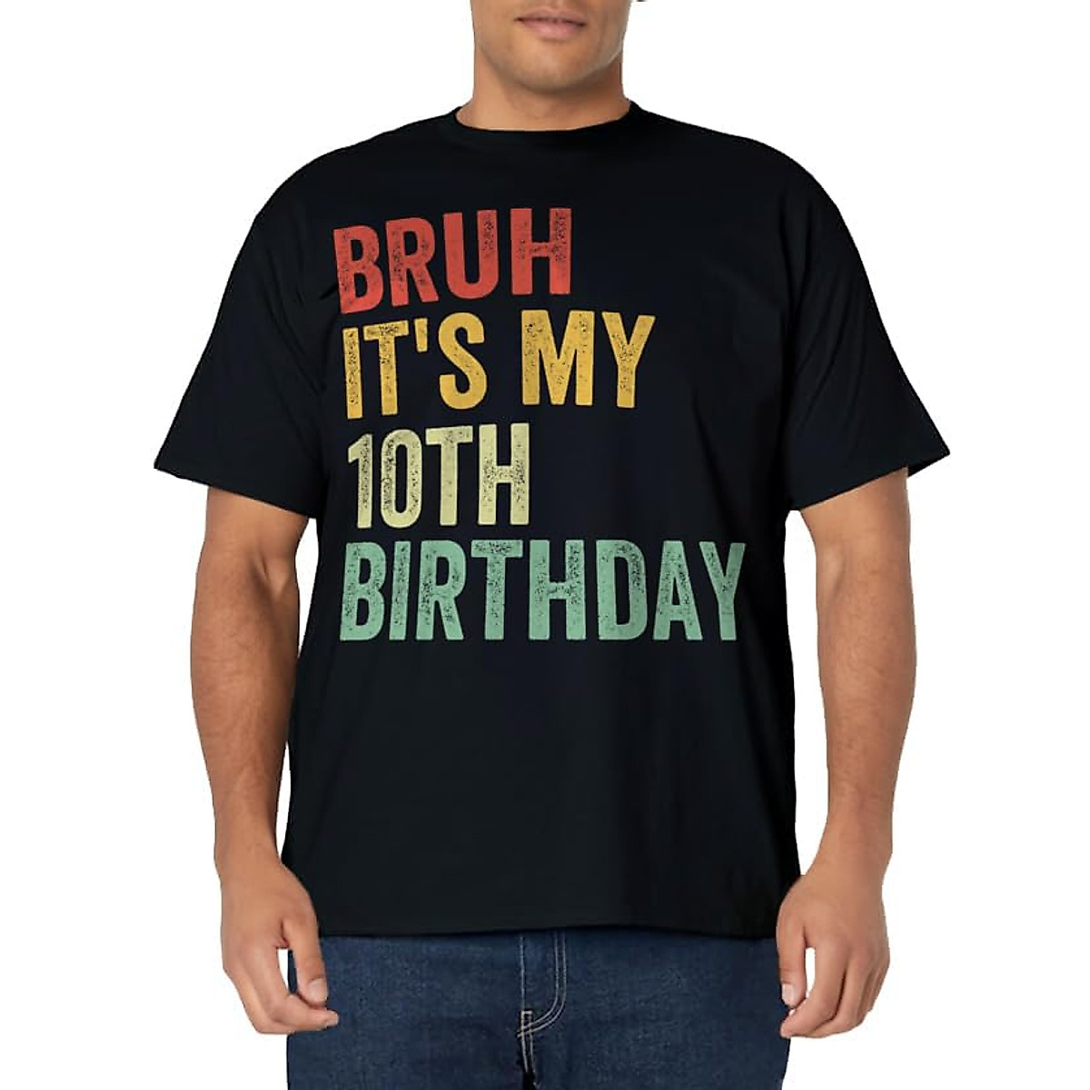 Bruh It's My 10th Birthday 10 Year Old Two Birthday T-Shirt