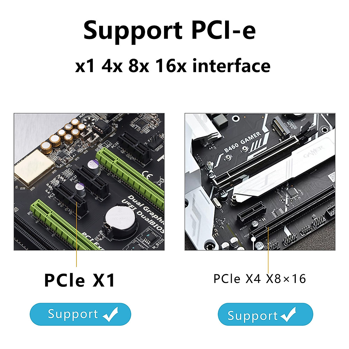 GELRHONR M.2 NVME SSD to PCIe X1 Host Controller Expansion Card,Supports 2280, 2260, 2242, 2230 Solid State Drives(Do not Support NGFF)