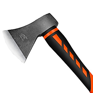 Chopping Axe, Hand Axe, Camp Hatchet for Splitting Kindling and Chopping Branches, Wood Chopping Axe 5.5 lb with 36-in Fiberglass Handle