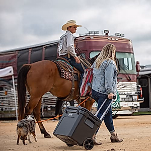 YETI Roadie 60 Wheeled Cooler with Retractable Periscope Handle, Charcoal