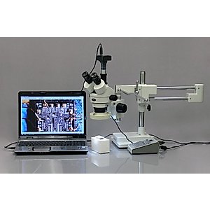 AmScope MU130 1.3MP USB2 Microscope Digital Camera + Editing & Measuring Software, Compatible with Windows XP/Vista/7/8 and Mac OS 10.6 & Up