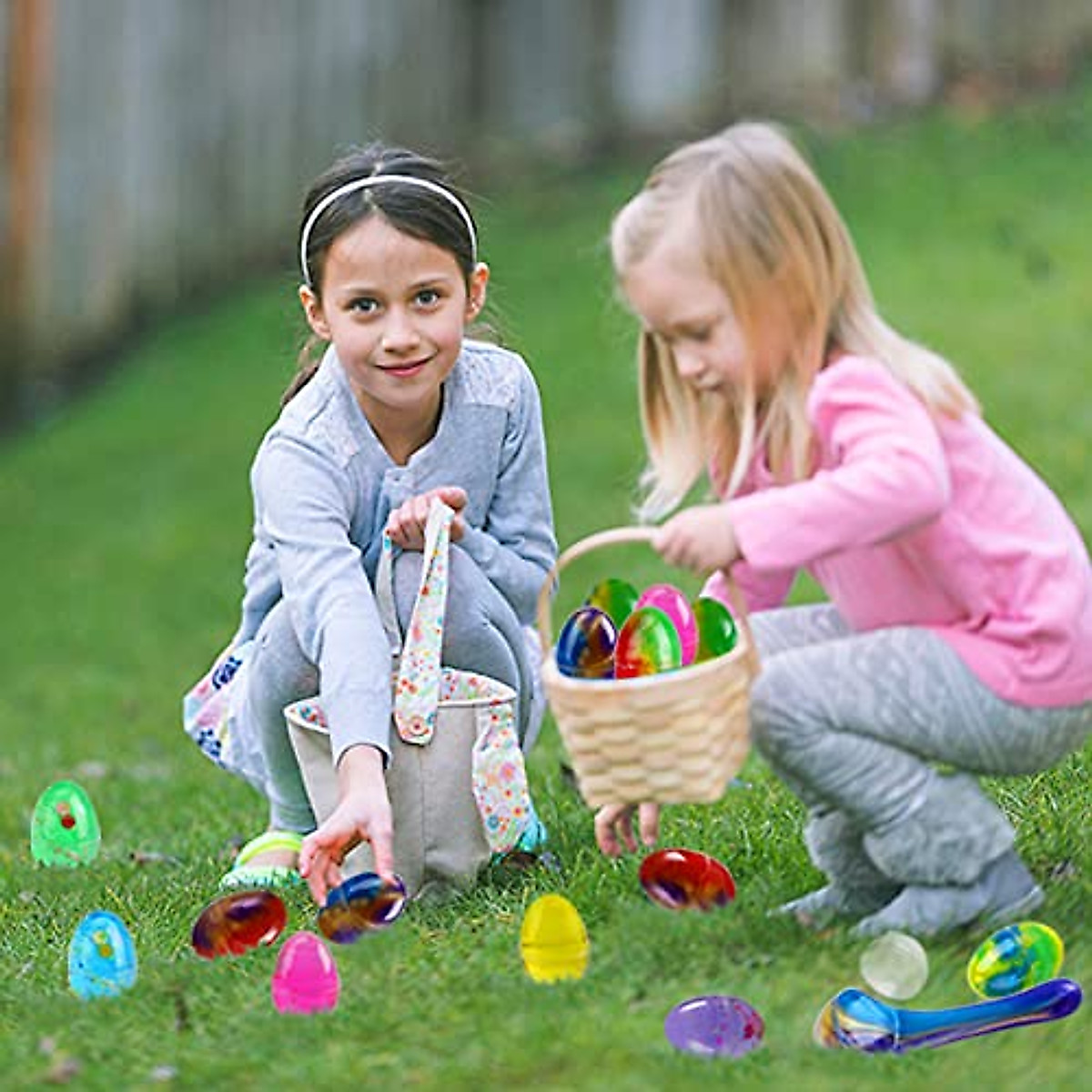 Galaxy Slime, 24 Pack Slime Eggs Kit for Kids Boys Girls Stress Relief Toys Party Favors for Kids 4-8 Slime Easter Egg Goodie Bag Easter Basket Stuffers Christmas Stocking Valentines Birthday Gifts