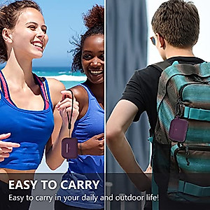 AIRSPO Airpods Pro 2nd Generation Case Cover 2022, Soft Silicone Shockproof Protective Case with Keychain AirPods Pro 2 Lanyard Case (Dark Purple)