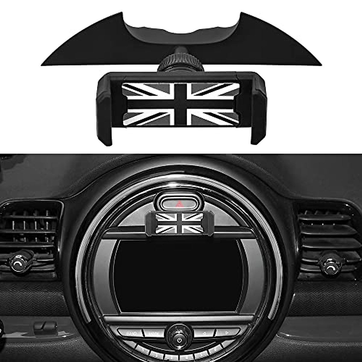 Hesanzol Car Phone Holder for Mini Cooper S Jcw One F54 F55 F56 F57 F60, Fit for 2014-2020 Mini Cooper Central Control Screen