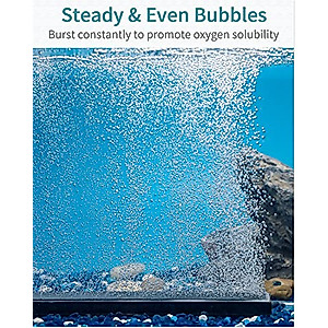 Pawfly 12 Inch Air Stone Grey Mineral Bubble Stone Bar Diffuser Bubbler Airstones for Aquarium, Fish Tank, and Pump