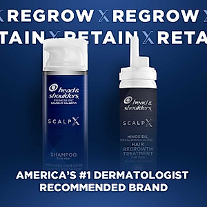 Head & Shoulders Scalp X Anti Dandruff Shampoo for Men, 5 Fl Oz Hair Treatment Reduces and Prevents Hair Loss Due to Breakage and Provides Itchy Scalp Relief