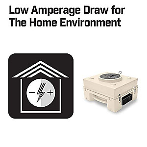 B-Air AP-450 Max Professional Grade Air Purifier Scrubber for Household Use, 450 CADR, Water Damage Equipment, Eggshell White