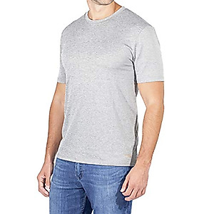 Copper Fit Energy Mens Dry Performance Crew T-Shirt, Heather Grey, X-Large