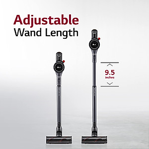 LG CordZero Cordless Stick Vacuum Cleaner, 2 Batteries [10 Year Motor Warranty] Powerful Cleaning for Carpet, Floor, Hardwood, Pet Hair, Furniture, Dust, Lightweight, High-Capacity Dust Bin, A927