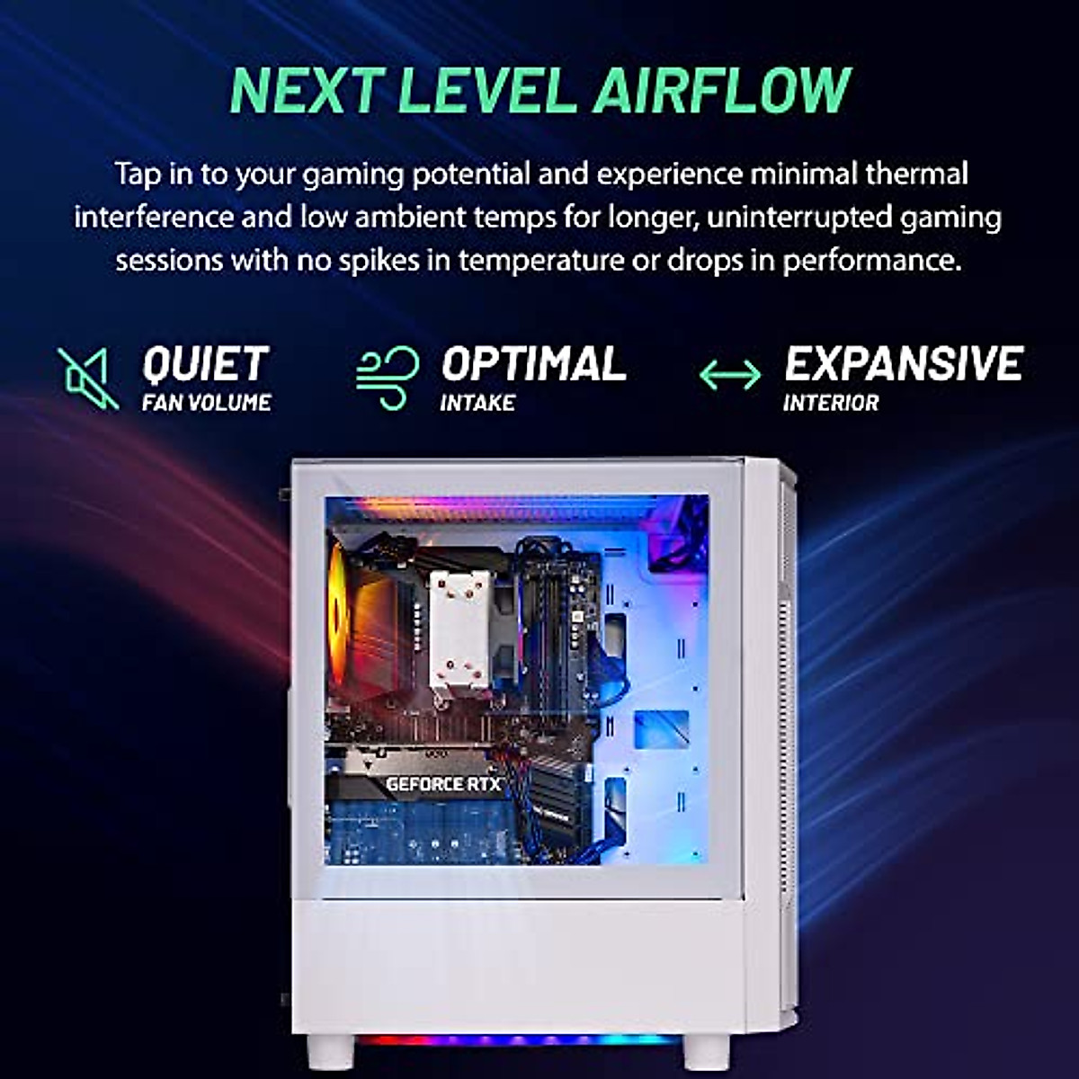Skytech Gaming Archangel Gaming PC Desktop – AMD Ryzen 5 7600X 4.7 GHz, NVIDIA RTX 4060 Ti, 1TB NVME SSD, 32GB DDR5 RAM RGB, 600W Gold PSU, 11AC Wi-Fi, Windows 11 Home 64-bit,White