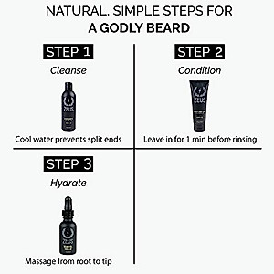 ZEUS Beard Care Set, Starter Beard Wash & Beard Oil Kit for Men, Soften, Hydrates, & Moisturizes – MADE IN USA (Sandalwood)