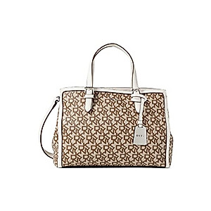 DKNY Banks Satchel Chino/White One Size