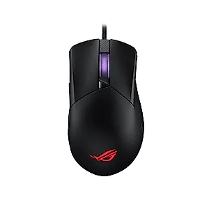 ASUS ROG Gladius III Wired Gaming Mouse | Tuned 19,000 DPI Sensor, Hot Swappable Push-Fit II Switches, Ergo Shape, ROG Omni Mouse Feet, ROG Paracord and Aura Sync RGB Lighting (Renewed)