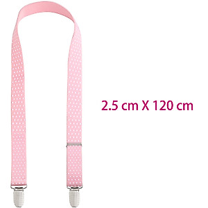 Zkptops 4pcs Winter Elastic Mitten Clips Beanie Caps Hat Clips for Kids Toddlers Babies Adults Children Women Strong Stainless Steel Gloves Clips Bulk for School, Snow and Cold Winter Days, Pink