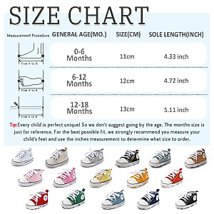 Save Beautiful Baby Girls Boys Canvas Sneakers Soft Sole High-Top Ankle Infant First Walkers Crib Shoes