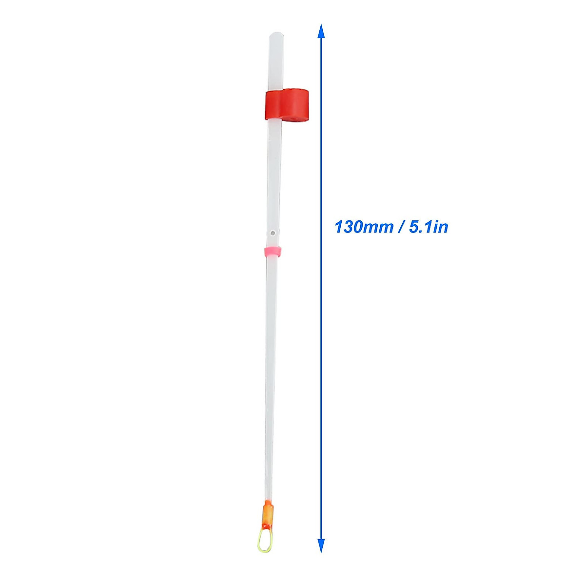 15pcs Ice Fishing Rod Top Tip Mini Winter Fishing Pole Extension Rods Fishing Tackle Tip(130mm)