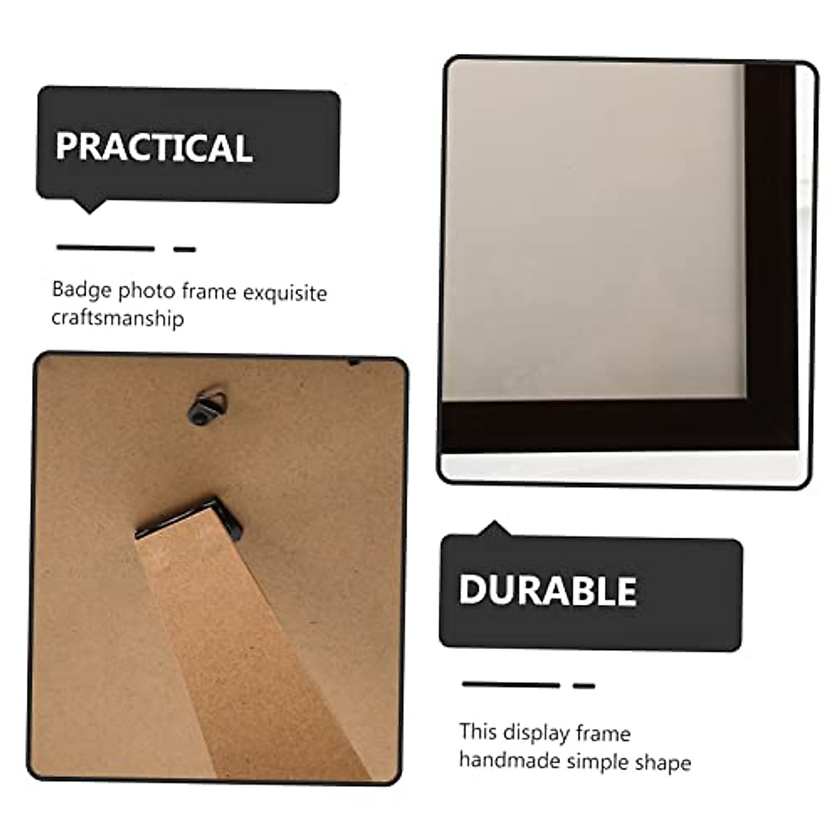 GAFOKI Box Medal Display Frame Multi Purpose Hanger Wood Easel Stand Desktop Decor Sports Medal Display Box Medal Frame Shadow Box Display Case Medal Holder Badge Photo Holder Metal Wood