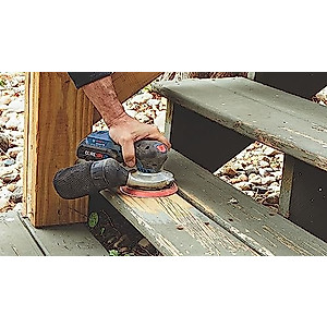 BOSCH GEX18V-5B15 18V Brushless 5 In. Random Orbit Sander Kit with (1) CORE18V 4 Ah Advanced Power Battery