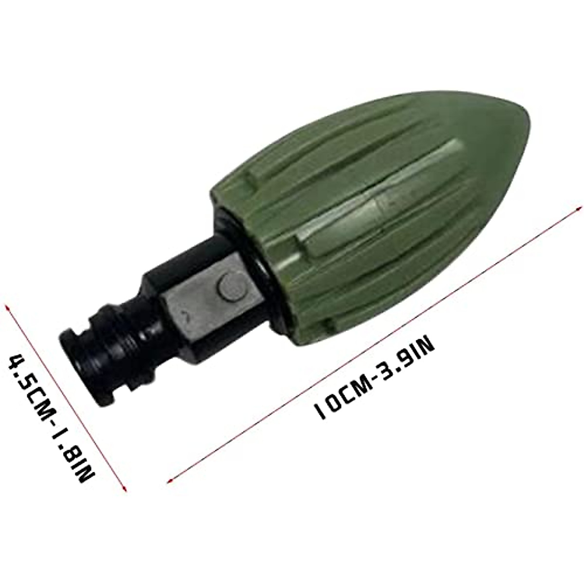 Risedrit The Water Rocket - Cleaning Nozzle, Pressure Washer Sewer Jetter Nozzle, for Garden Hose Sewer Cleaning Nozzle Quick Connector High Pressure Wash Head (Orange)