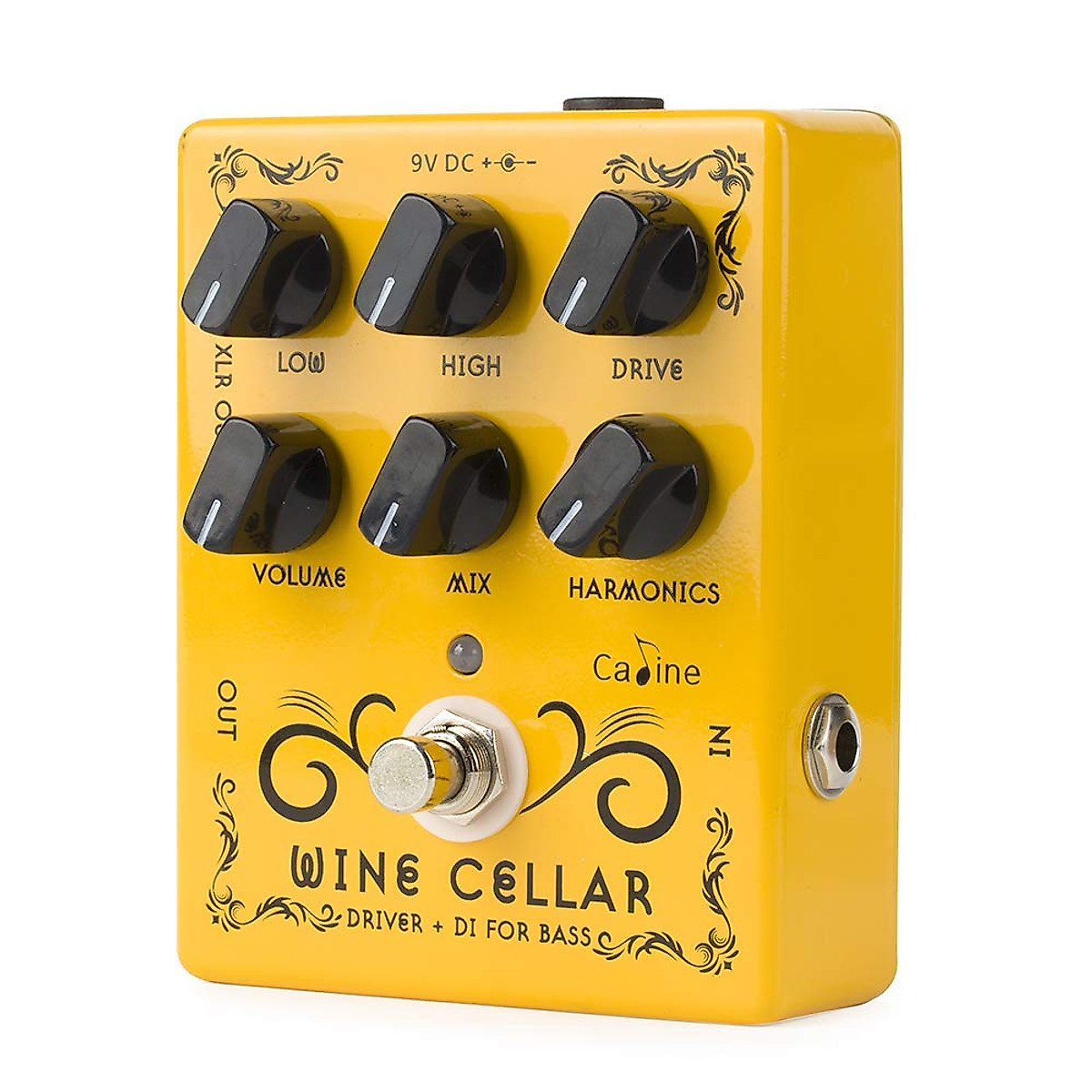 Caline Pedals Driver Guitar Effects Pedal Classic Tube Bass Guitar Amp Pedal Metal Ture Bybass Wine Cellar Yellow CP-60