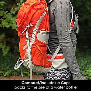 nCamp - Café, Portable Coffee Maker, Portable Espresso Machine, Compact Camping Coffee Maker, Stainless Steel Travel Coffee Maker with Camping Coffee Cup, Reusable, 12 oz