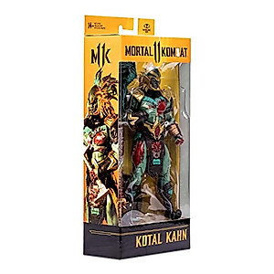McFarlane Toys Mortal Kombat Kotal Kahn (Bloody) 7" Action Figure with Accessories