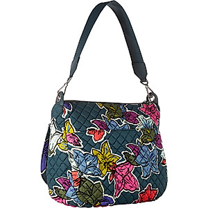Vera Bradley Carson Shoulder Bag, Signature Cotton, Falling Flowers