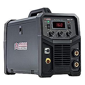 MIG-160, 3-in-1 Combo 160-Amp MIG/Lift-TIG/Stick Arc DC Inverter Welder Welding, Compatible Spool Gun Welding Aluminum: SPG15180
