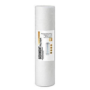 iSpring FP15US Premium Universal Sediment Water Filter Cartridges for Reverse Osmosis RO and Under Sink Water Filtration Systems, 5 Micron, 10" x 2.5", Made in USA.