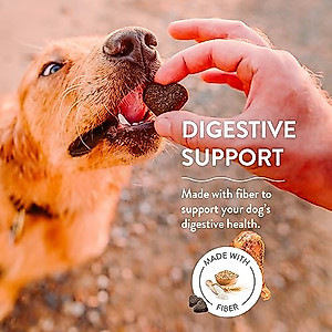 Shameless Pets Soft-Baked Dog Treats, Duck Duck Beet - Natural & Healthy Dog Chews for Digestive Support with Fiber - Dog Biscuits Baked & Made in USA, Free from Grain, Corn & Soy - 1-Pack