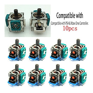 Controller Analog Joysticks Repair Kit For PS4/Xbox One,10 PCS Analog Stick Controller Sensor Assembly Thumbstick Module Replacement
