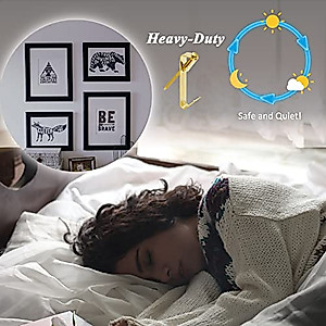 Picture Hooks, 100 Pieces Picture Hanging Kits Including 30lb and 50lb Picture Hanging Hooks, 2 Sizes Professional Picture Hangers with Nails for Drywall Wooden Wall