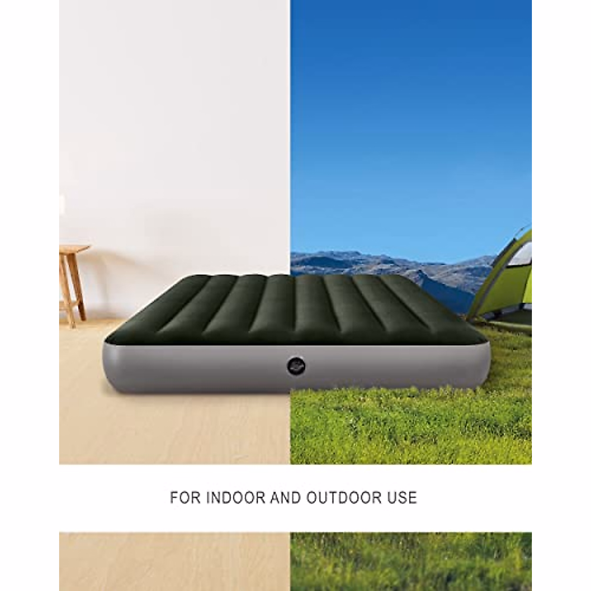 INTEX 64108E Dura-Beam Standard Prestige Air Mattress: Full Size – 10in Bed Height – 600lb Weight Capacity – Pump Sold Separately