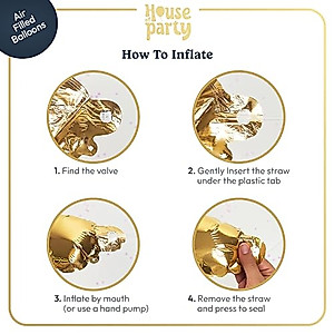 HOUSE OF PARTY Will You Be My Girlfriend Balloons 16 Inch - 13 Colors of Custom Letter Balloons | Personalized Foil Balloon Letters for Easter Party Decorations, Graduation and Birthday Decorations