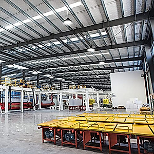 LE UFO LED High Bay Light 150W, 19,000lm 5000K Daylight, 450W HPS Equivalent, 1-10V Dimmable Commercial Warehouse LED Lighting, Waterproof IP65, 100-277V, 110° Beam, Industrial Ceiling Light Fixture