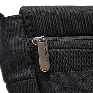 Travelon: Urban - Anti-Theft Messenger Bag - Black, 14 x 10.25 x 4.75