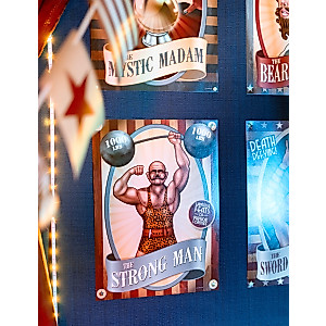 Beistle Vintage Circus Poster Cutouts - Pack of 3