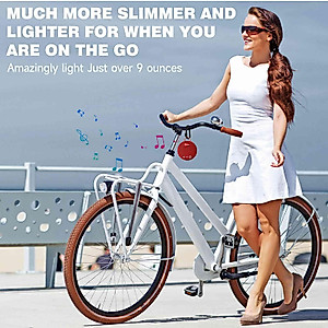 UrbanX Audience Series IPX7 Bluetooth Waterproof Speaker with Clip, 20H Playtime, Compact Speaker with Big Sound, Punchy Bass, Wireless for Mi 11 Pro & Beach, Pool, Boat, Biking Red 2 Pack