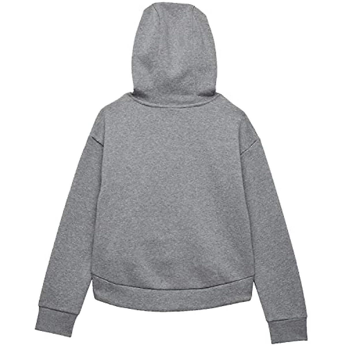 Nike Girl's Sportswear Club Fleece Hoodie (Little Kids/Big Kids) Carbon Heather/Pink Salt L (14-16 Big Kid)