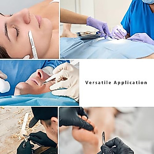 100PCs Dental Grade #12B Stainless Steel Sterile Surgical Blades by VASTMED | Individually Wrapped High Stainless Steel Dermablade Surgical Blade