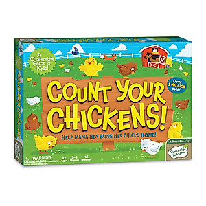Peaceable Kingdom Count Your Chickens Award Winning Cooperative Counting Game for 2 to 4 Kids Ages 3+