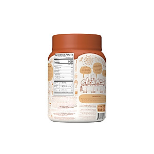 KOS Vegan Protein Powder, Salted Caramel Coffee - Low Carb Pea Protein Blend, Organic Plant Superfood Rich in Vitamins & Minerals - Keto, Dairy Free - Meal Replacement for Women & Men - 15 Servings