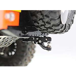 DKKY Metal Hitch Trailer Hook Ball Buckle Simulation Link Component Suitable for Scx10 90046 Trx4 110 RC Car, Trailer Tow Hitch Tow Hook Drop (Hook-Coupler)