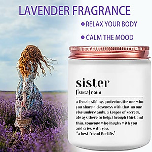 Scented Candle - Sisters Gifts from Sister - Sister Definition Candle, Gifts for Sister, Sister Gifts for Women Friend - Funny Christmas, Birthday Gifts for Sister, Little, Big Sister, Sister in Law