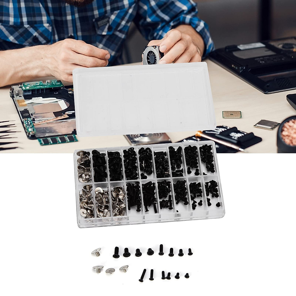 Micro Repair Screws, Computer Screw Kit M2 M2.5 M3 Multiple Sizes for Electronic Product Maintain