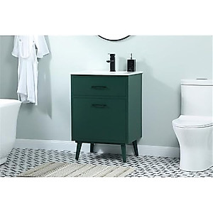 Elegant Kitchen and Bath 24 inch Bathroom Vanity Cabinet - Green